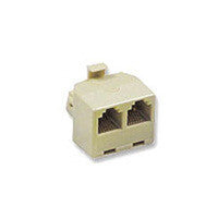 C2G RJ45 8-pin Modular T-Adapter wire connector RJ-45 Beige ...