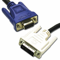 C2G DVI-A Male to HD15 VGA Female Analog Extension Cable 2m VGA (D-Sub ...