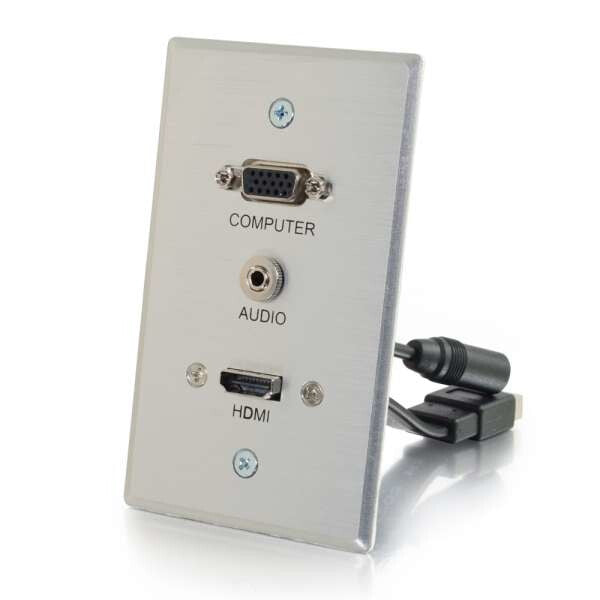 C2G 60144 cable gender changer HDMI, VGA, 3.5mm Aluminium – DataVisual ...