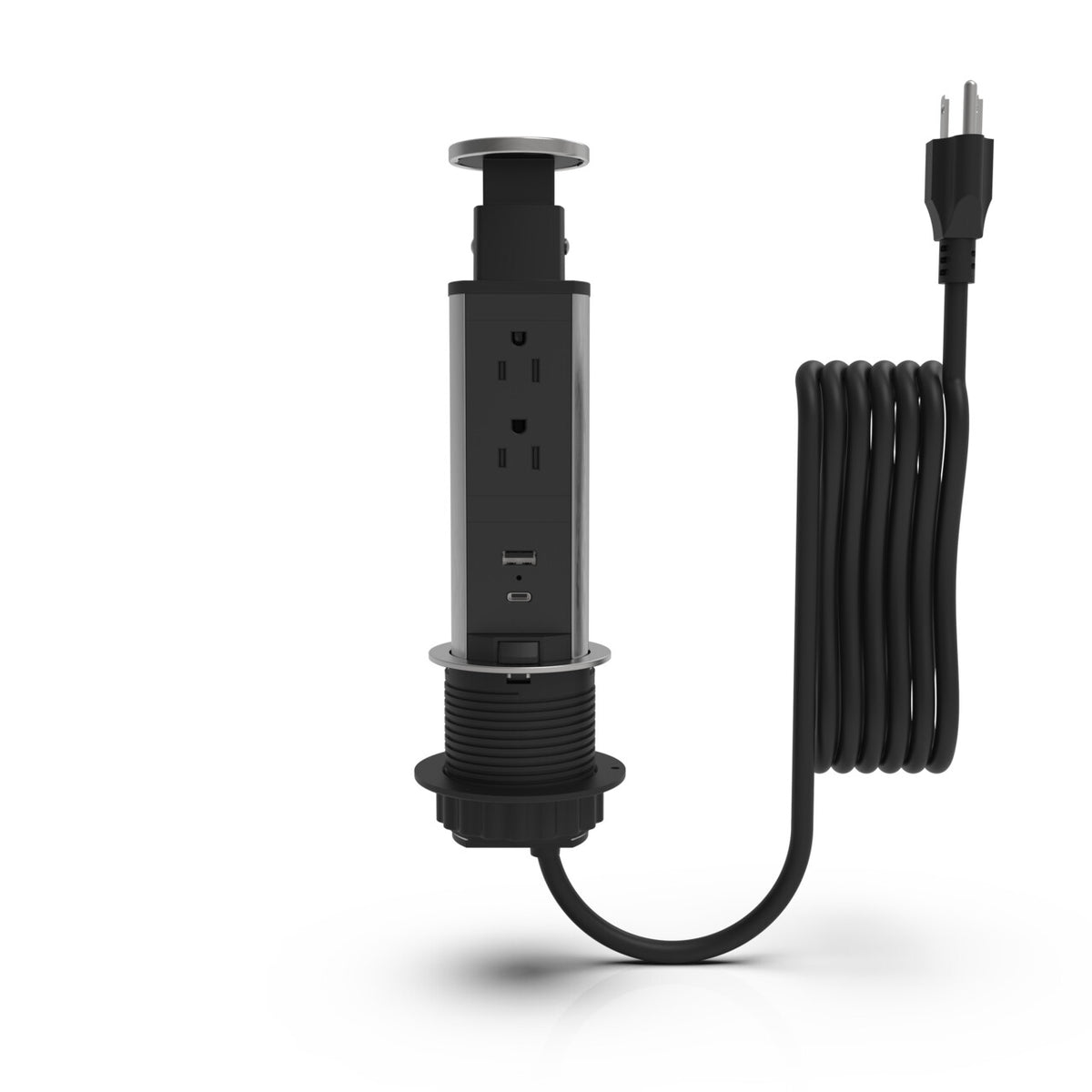 WIREMOLD POPUP-BK socket-outlet 2 x Type B + 1 x USB A + 1x USB C Blac ...